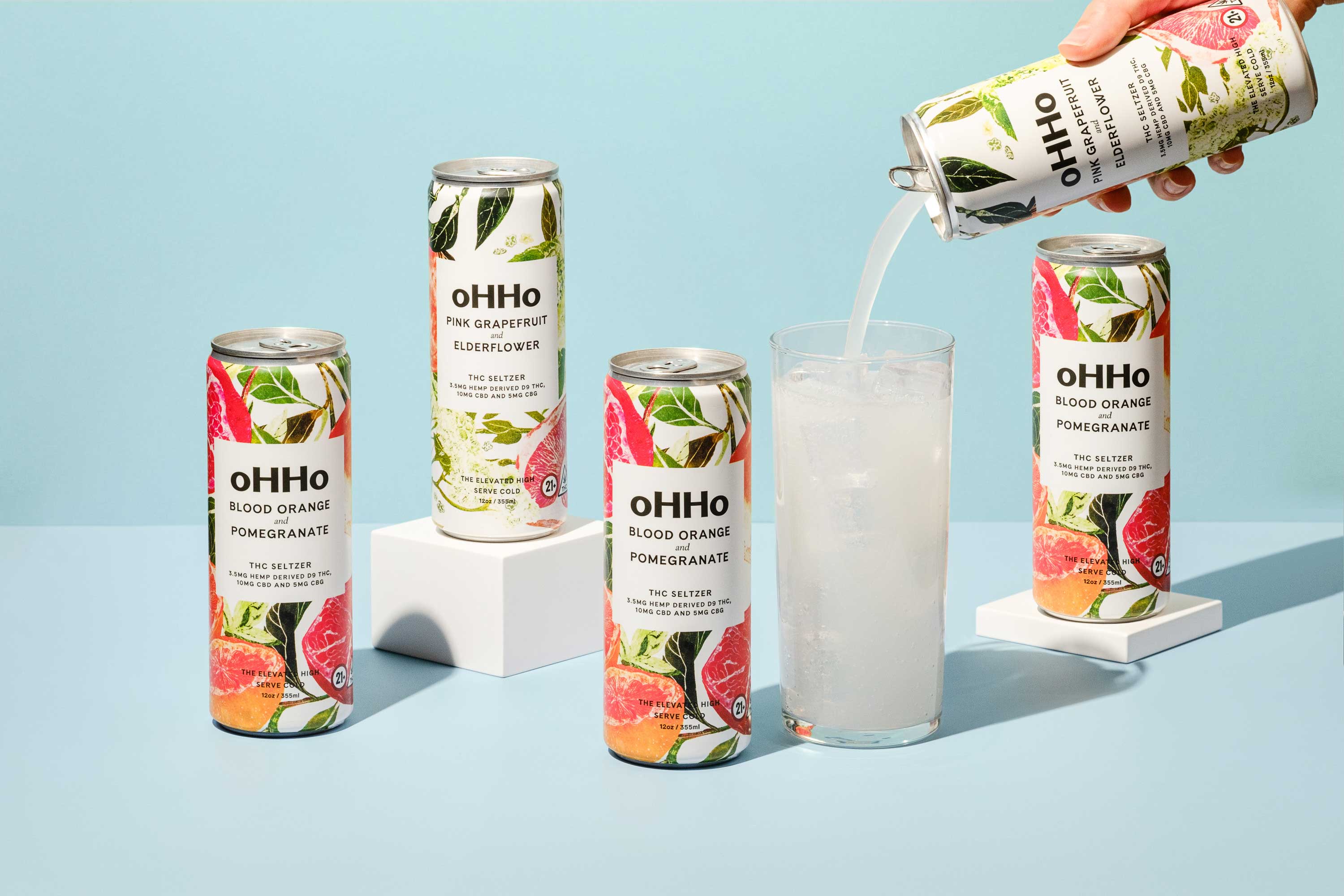 THC Seltzers vs Pink Grapefruit Mixer – Shop oHHo